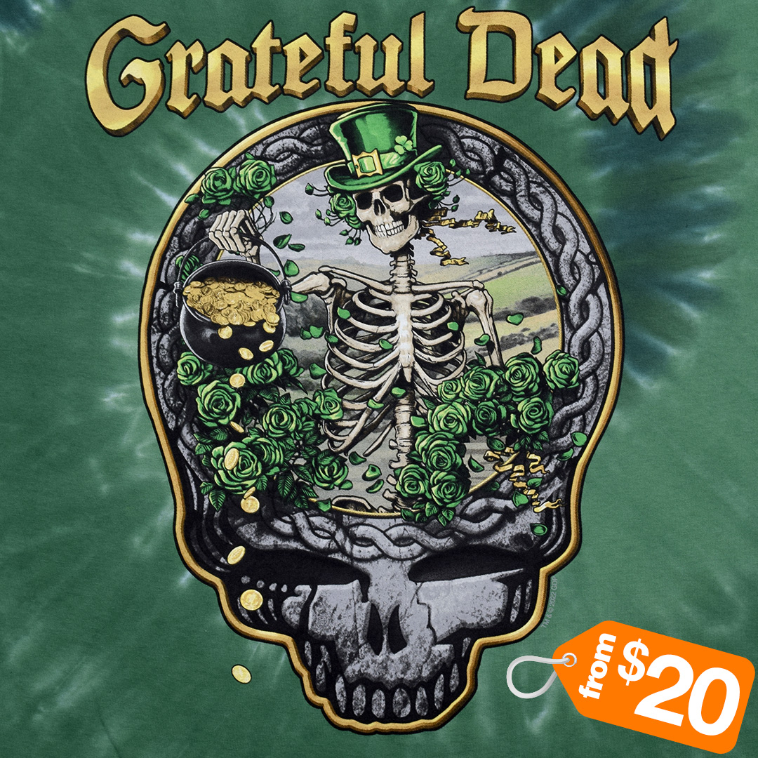 🍀 St. Patrick's Day Deadhead Merch! - Liquid Blue Retail News 03-01-24