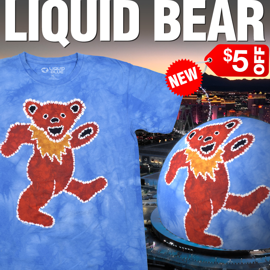 NEW Liquid Bear Tie-Dye Think Vegas Sphere! - Liquid Blue Retail News ...